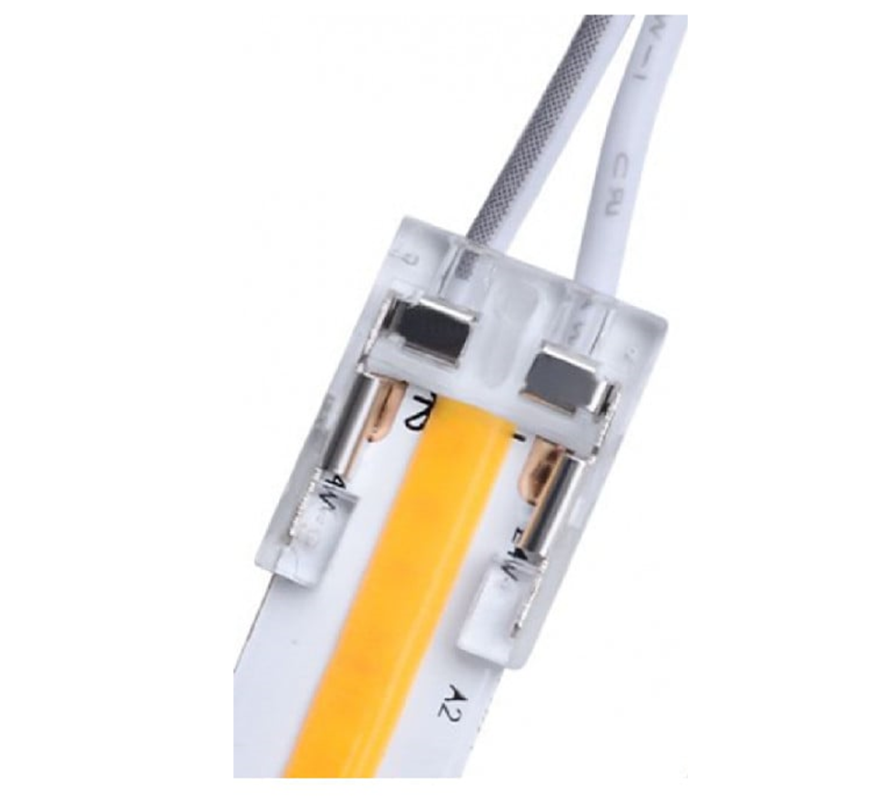 LED COB Clear Crimp Connector 2m – REEL TECH Direct
